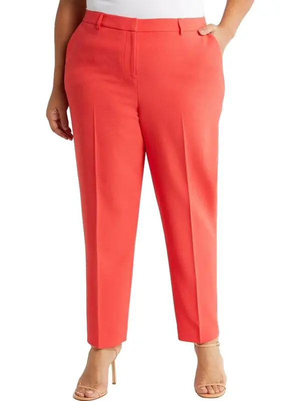 TAHARI ASL Classic Tapered Pants - Grenadine