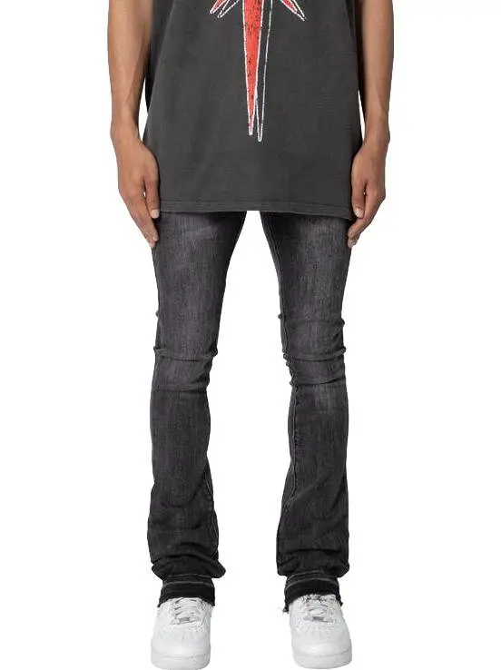 Mnml X514 Stacked Skinny Fit Jeans - Washed Black