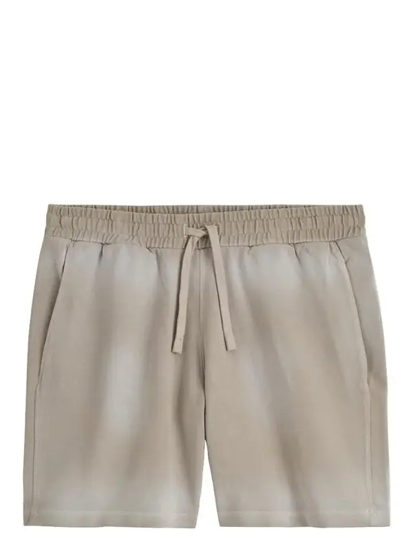 Cos Washed-jersey Drawstring Shorts - Beige