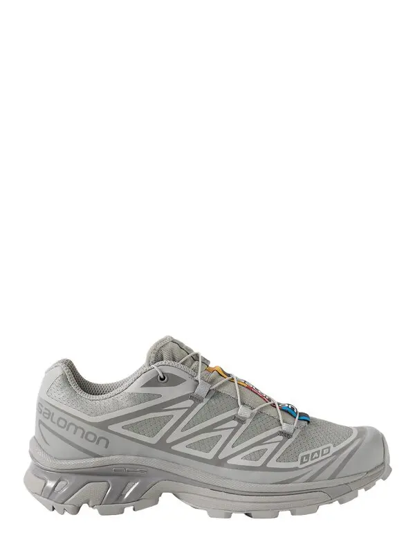 SALOMON Xt-6 Rubber-trimmed Mesh Sneakers - Gray