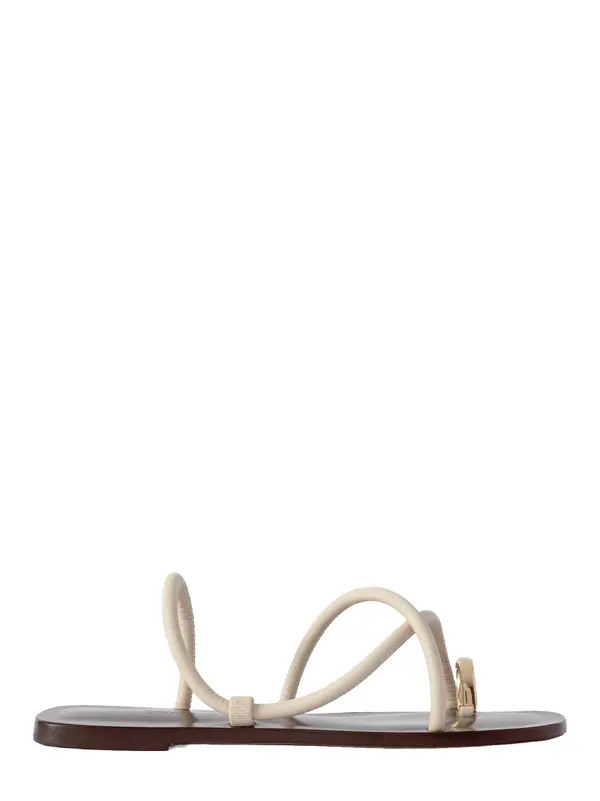 EMME PARSONS Laurie Embellished Sandals - Ivory