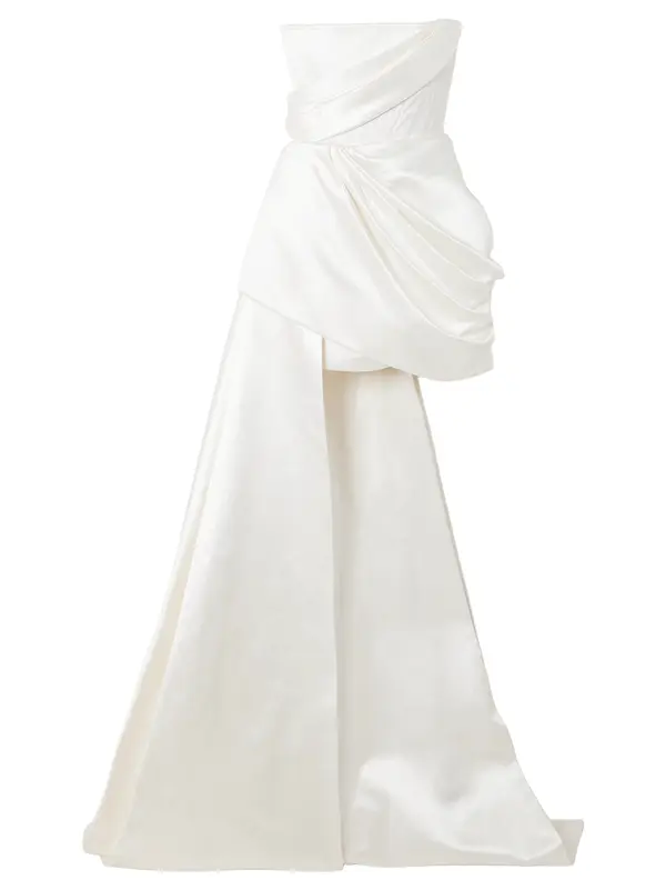 Alex Perry Blair Asymmetric Gown - White
