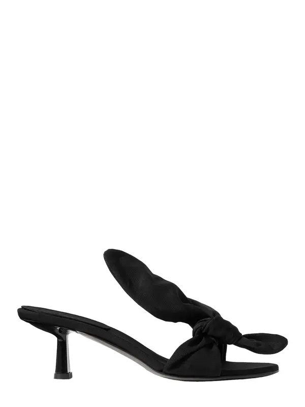 NEOUS Diana Bow-detailed Grosgrain Sandals - Black