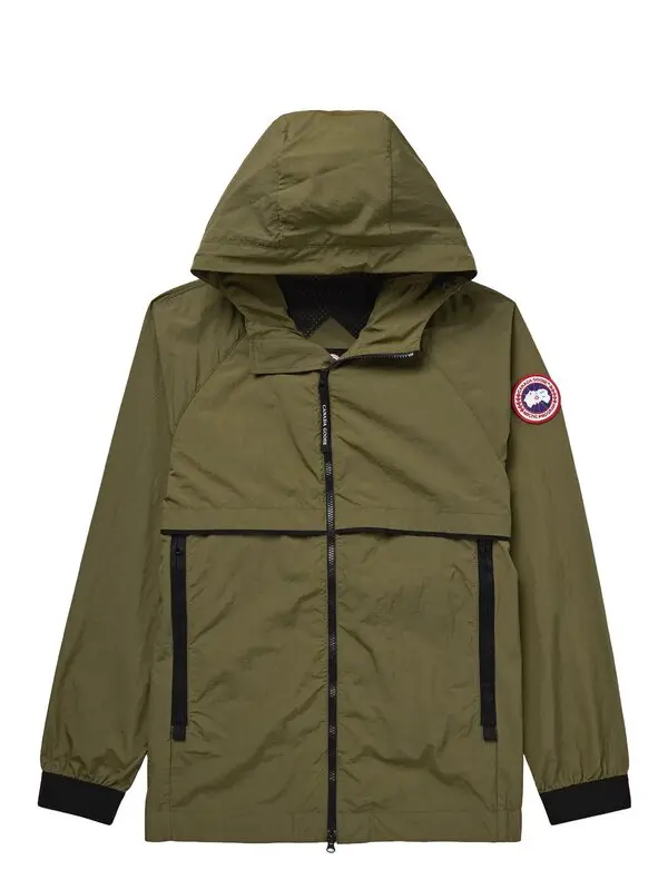 Canada Goose Faber Logo-appliquéd Acclimaluxe Hooded Jacket - Green
