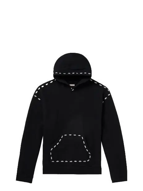 Kapital Marionette Printed Cotton-jersey Hoodie - Black