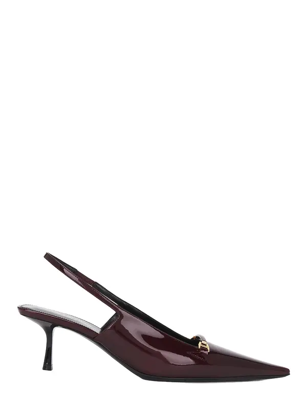 Saint Laurent Carine Slingback Pump - Deep Bordeaux