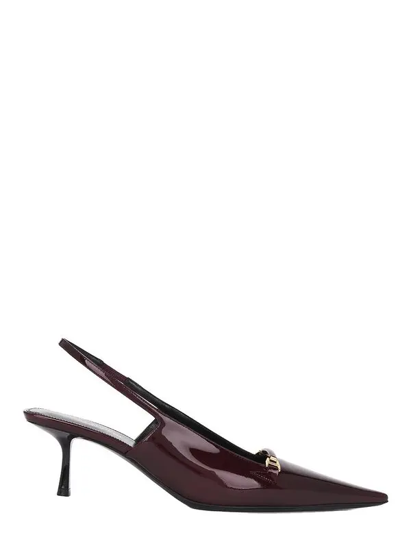 Saint Laurent Carine Slingback Pump - Deep Bordeaux