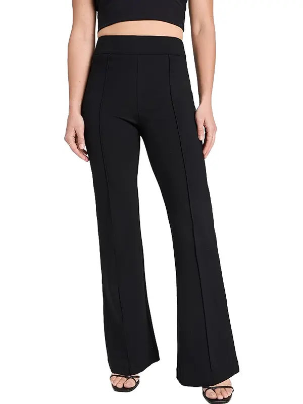 Spanx Hi-rise Flare Petite Perfect Pants - Classic Black