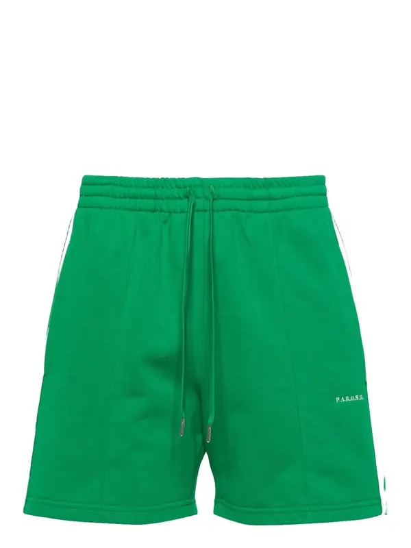 P.a.r.o.s.h Striped Jersey Shorts - Green