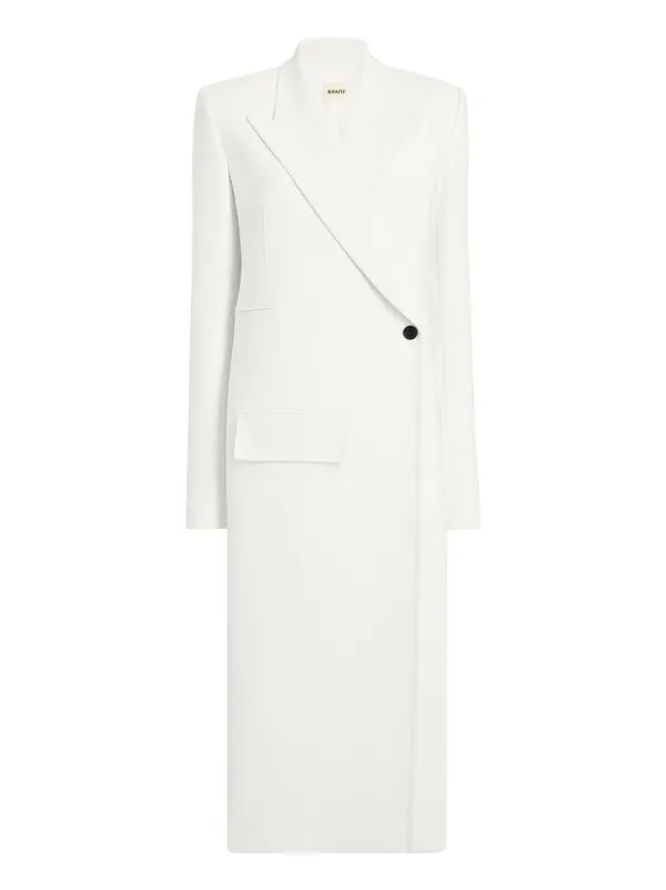Khaite Cobble Double-breasted Coat - White
