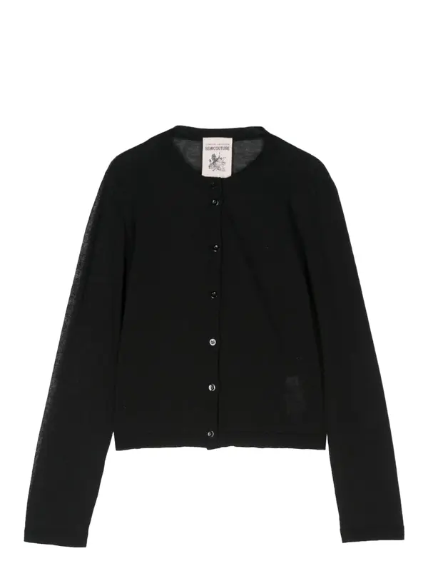 SEMICOUTURE Long-sleeve Cardigan - Black