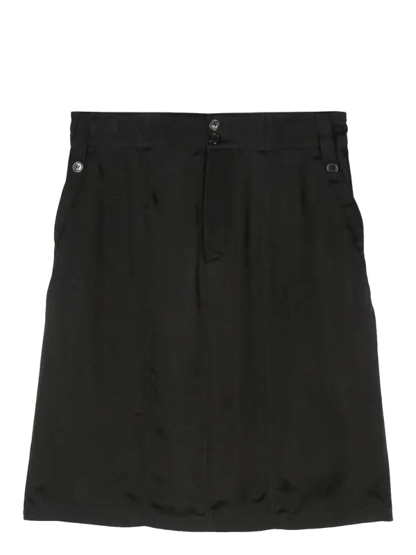 Saint Laurent Twill-weave Mini Skirt - Black