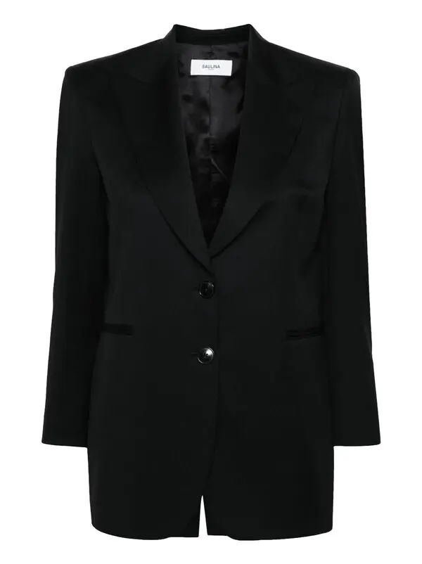 SAULINA Agnese Wool Blazer - Black