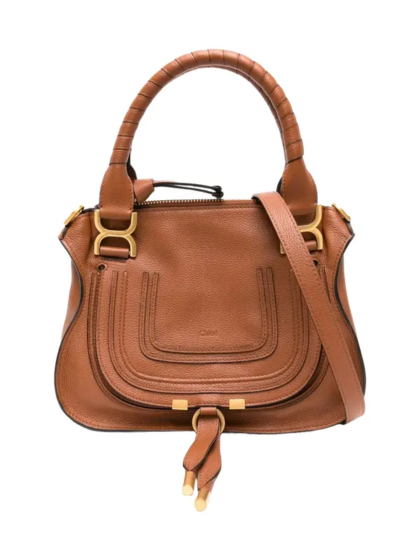 Chloé Marcie Double Carry Tote Bag - Brown