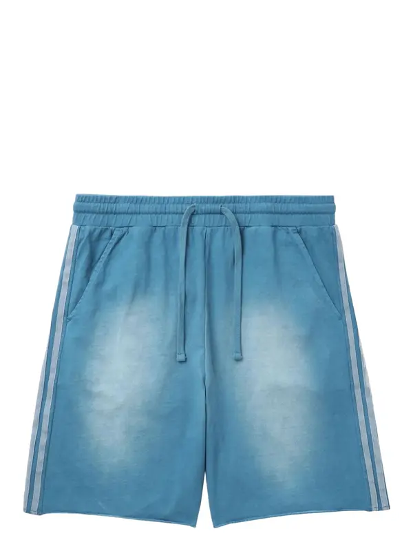 FIVE CM Faded Cotton Sweat Shorts - Blue