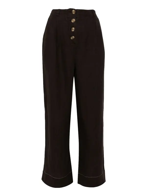 ALOHAS Zulu Linen Trousers - Brown