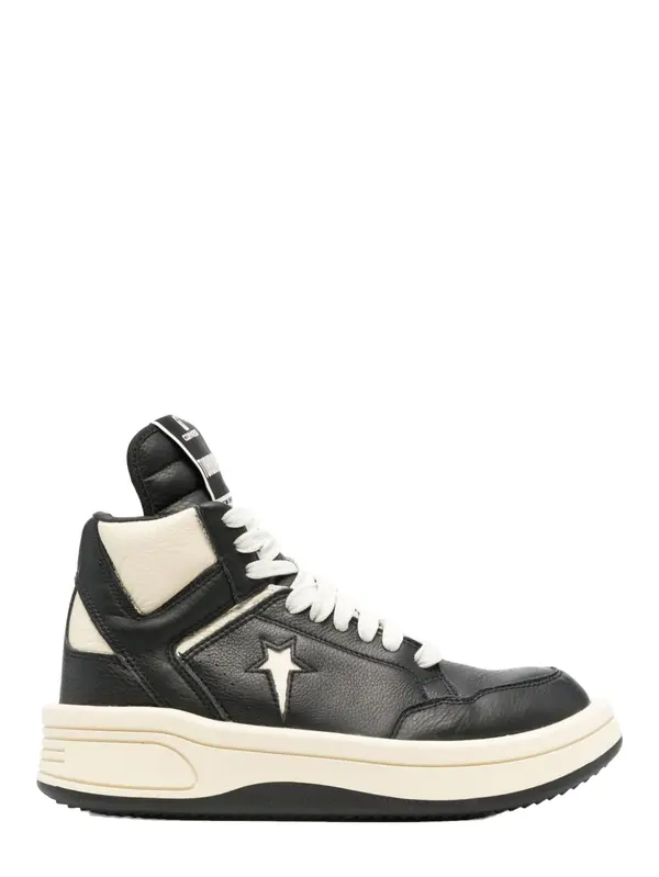 CONVERSE Rick Owens Drkshdw X Drkshdw Turbowpn Leather Sneakers - Black