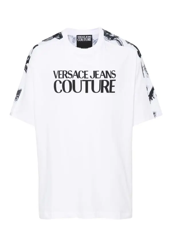 Versace Logo-print Cotton T-shirt - White