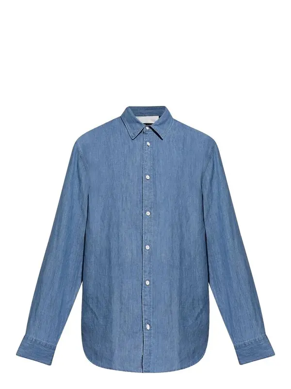 Rag & Bone Long-sleeved Cotton Shirt - Blue