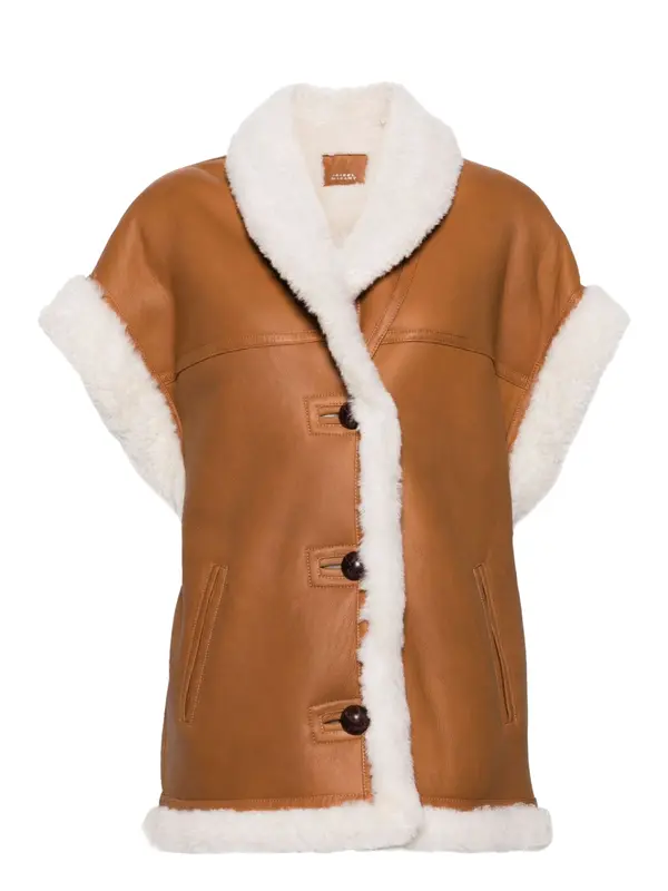 Isabel Marant Medilia Shearling Jacket - Brown