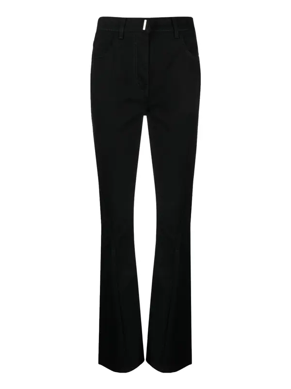 Givenchy High-waisted Flared Jeans - Black