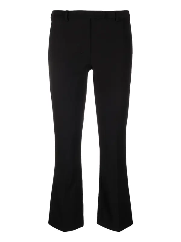Max Mara Mid-rise Kick Flare Trousers - Black