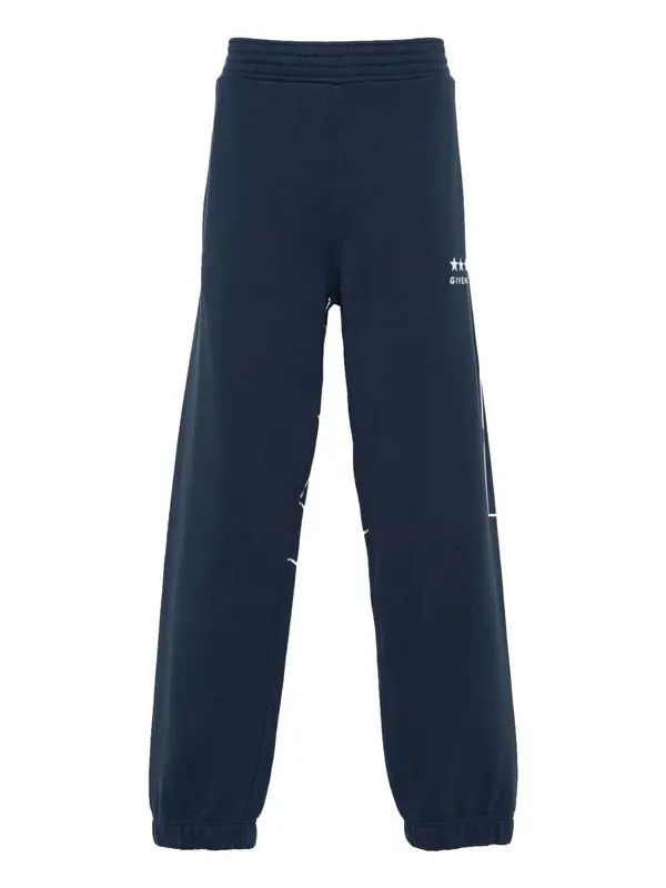 Givenchy Logo-print Cotton Track Pants - Blue