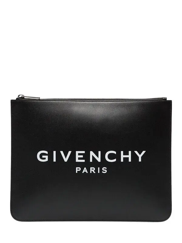 Givenchy Logo-printed Clutch - Black