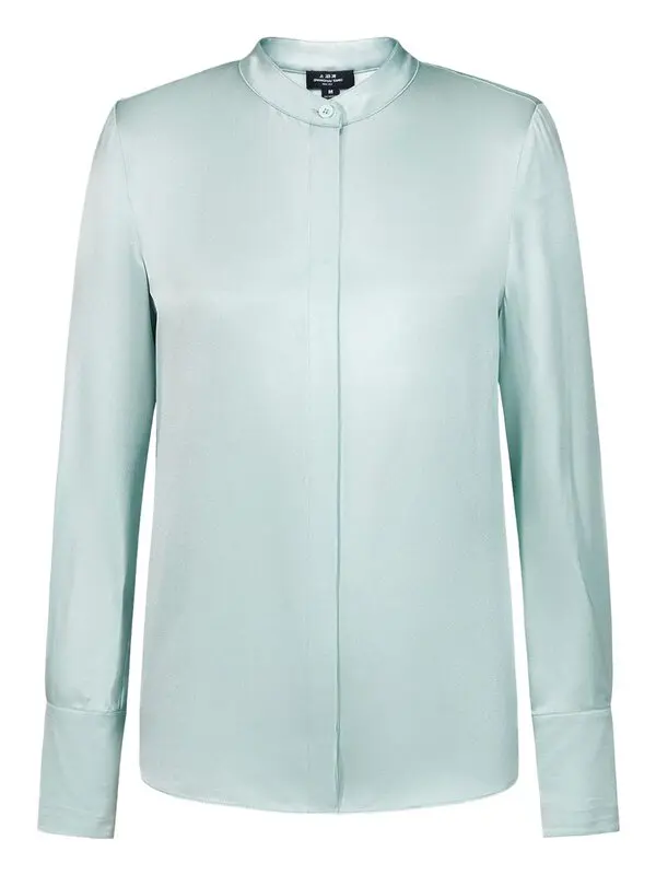 Shanghai Tang Year Of The Dragon Silk Shirt - Blue