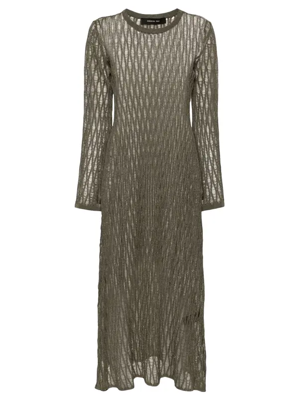 Federica Tosi Knitted Maxi Dress - Green