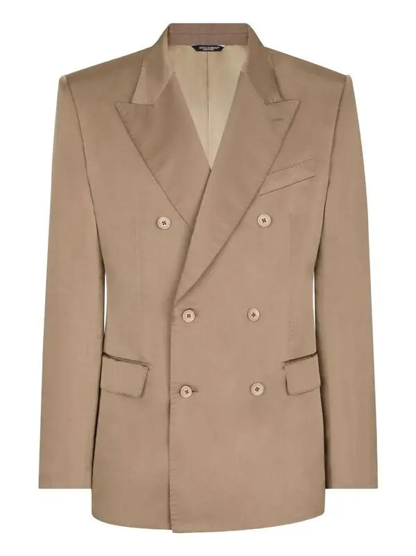 Dolce & Gabbana Duchesse Double-breasted Blazer - Brown