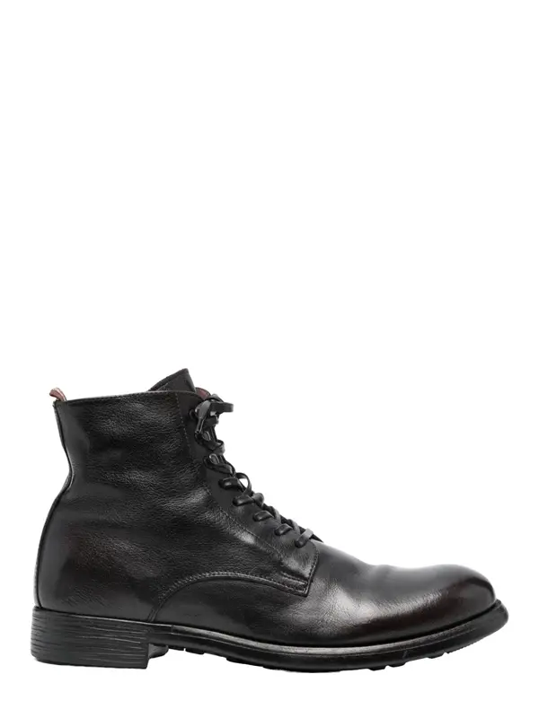 Officine Creative Lace-up Calf Leather Boots - Black