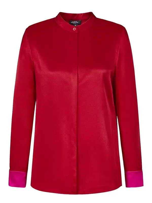 Shanghai Tang Year Of The Dragon Silk Shirt - Red