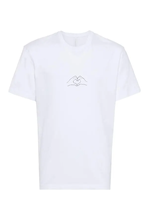 Neil Barrett Graphic-print Cotton T-shirt - White