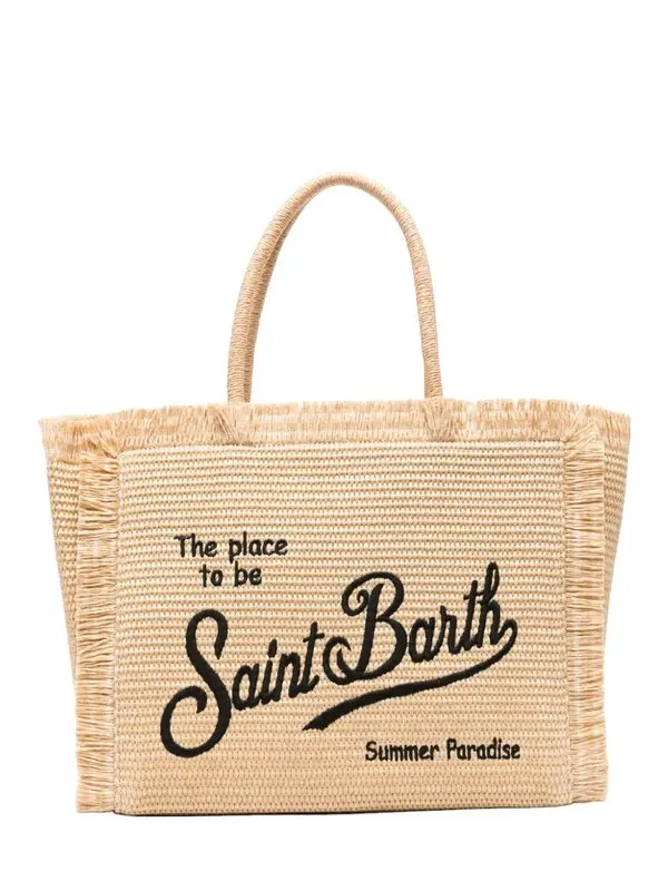 MC2 SAINT BARTH Straw Tote Bag - Neutrals