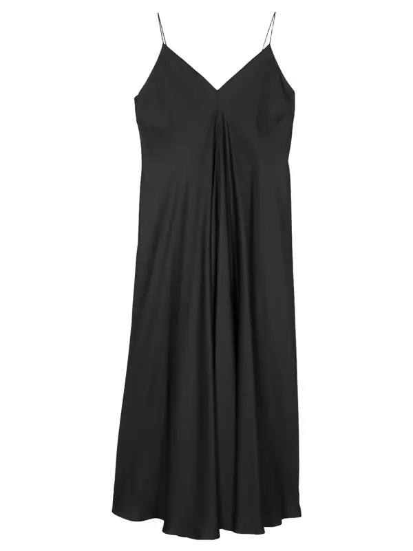 RÓHE Asymmetric Silk Dress - Black