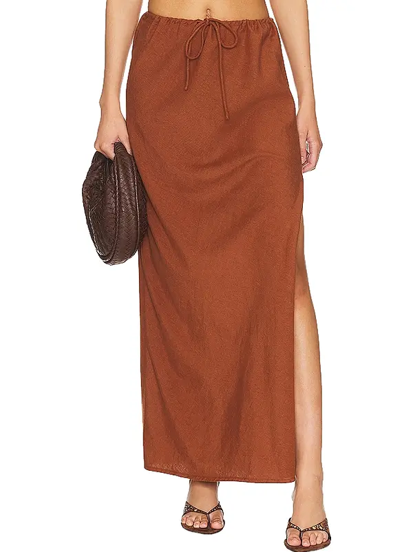 L*Space Summer Feels Skirt - Coffee