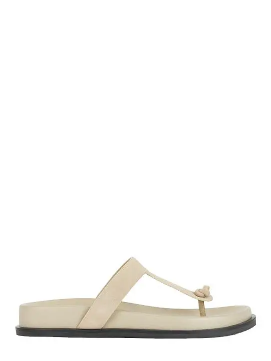 Raye Channi Suede Slide Sandals - Taupe