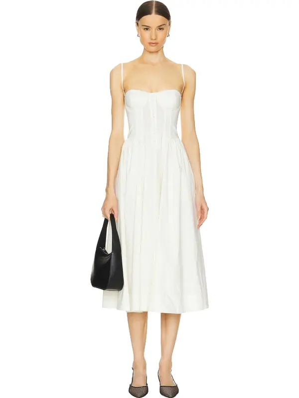 Lpa Sarita Midi Dress - Coconut Milk