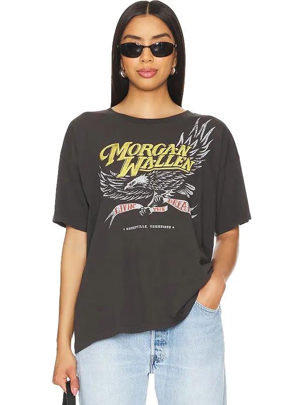 Daydreamer Morgan Wallen "livin' The Dream" Graphic Tee - Reactive Black