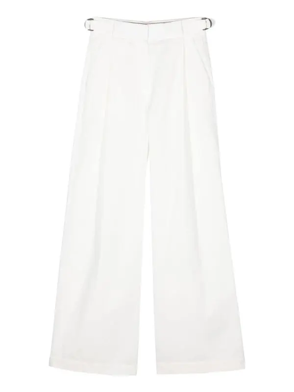 Emporio Armani High-waisted Palazzo Pants - White