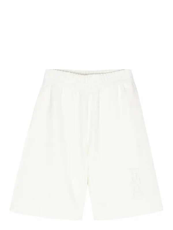 Emporio Armani Logo-embroidered Track Shorts - Neutrals
