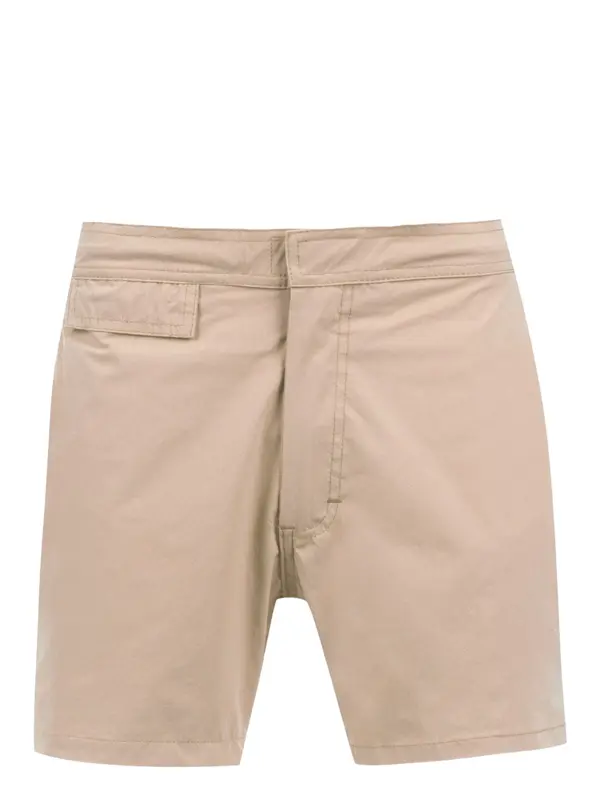 AMIR SLAMA Mid-rise Swim Shorts - Neutrals