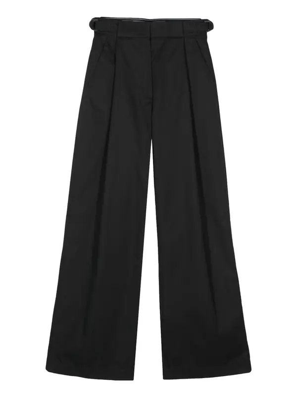 Emporio Armani High-waisted Palazzo Pants - Blue