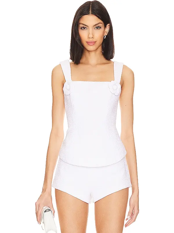 Majorelle Clemence Corset Top - White