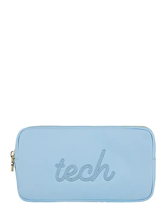 Stoney Clover Lane Tech Embroidered Small Pouch - Periwinkle