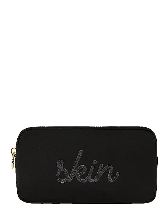 Stoney Clover Lane Skin Embroidered Small Pouch - Noir