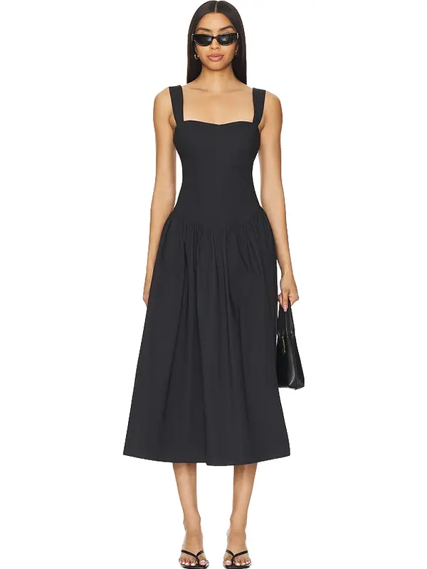 Tularosa Allie Midi Dress - Black