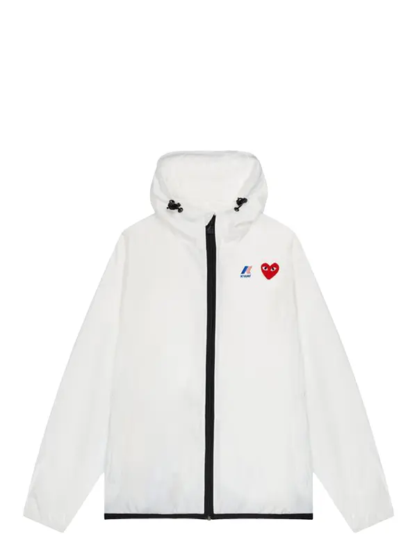Play Comme Des Garcon X K-way Packable Jacket - White