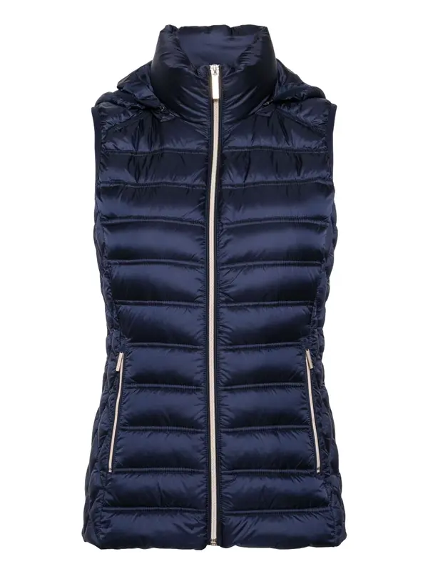 Michael Kors Detachable-hood Down Gilet - Blue